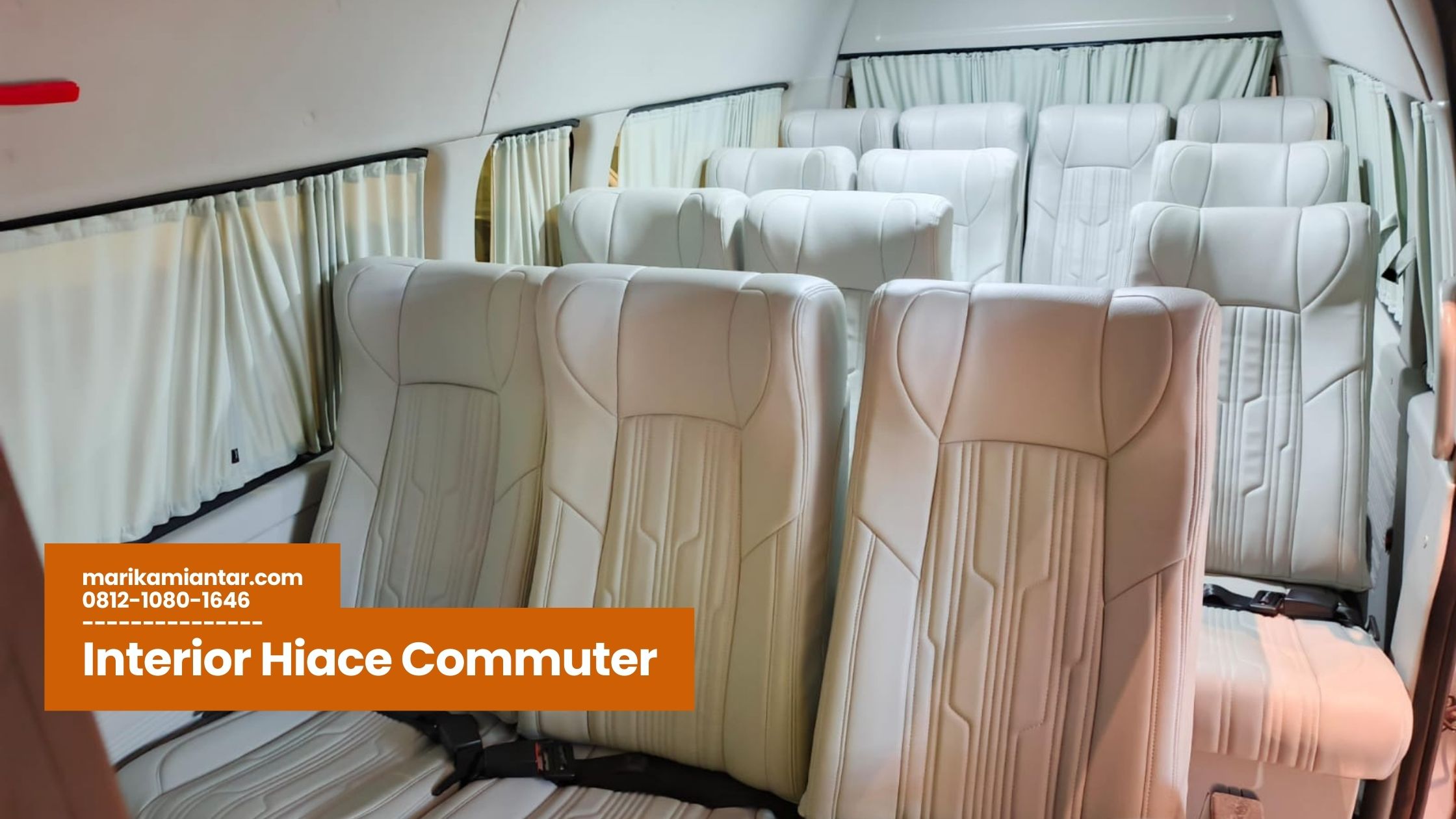 Interior Hiace Commuter - Mari Kami Antar